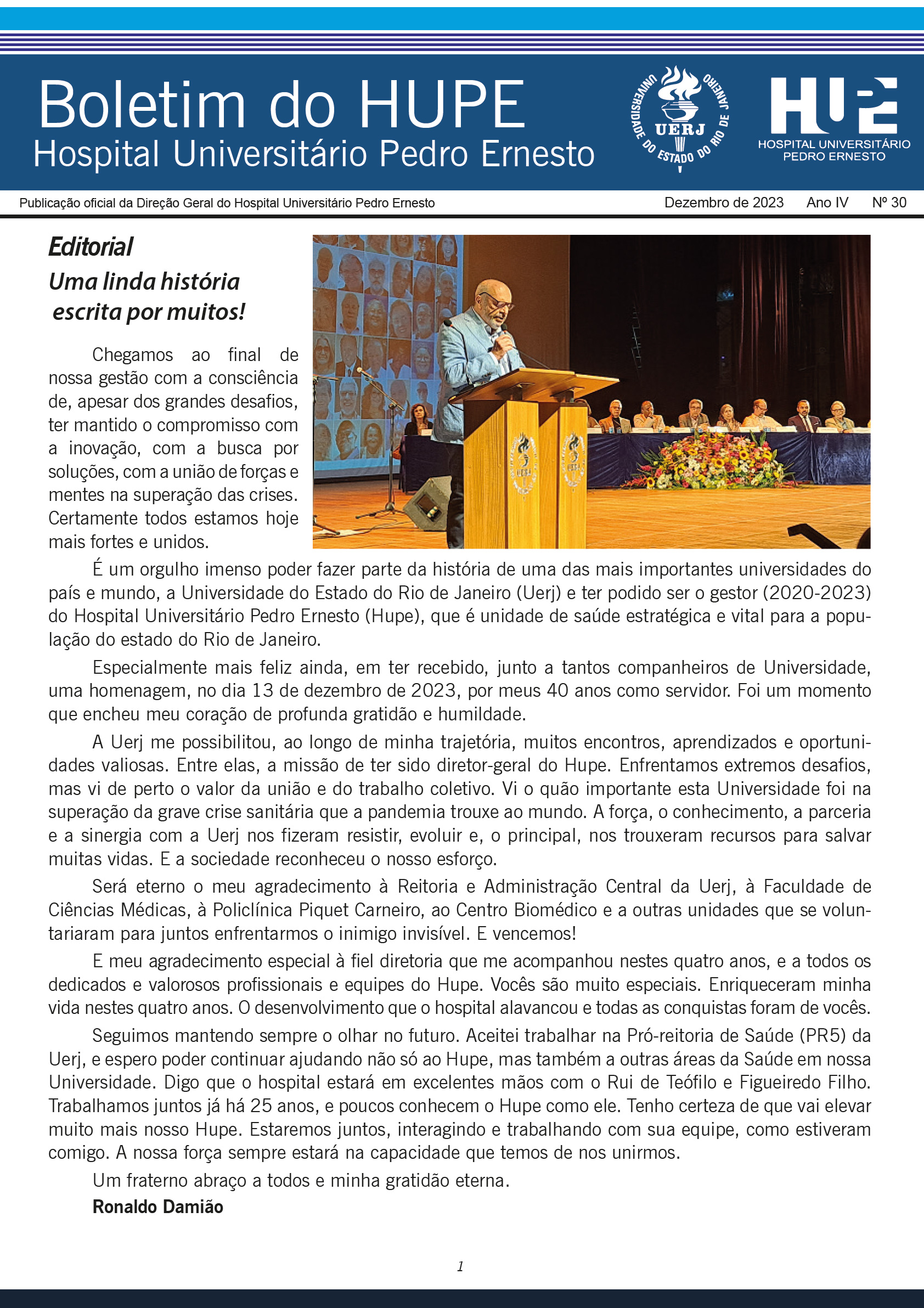 HUPE – Hospital Universitário Pedro Ernesto